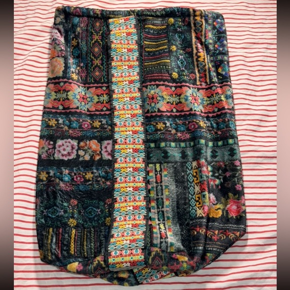 Johnny Was | Bags | Johnny Was Gray Blanket With Colorful Embroidery ...